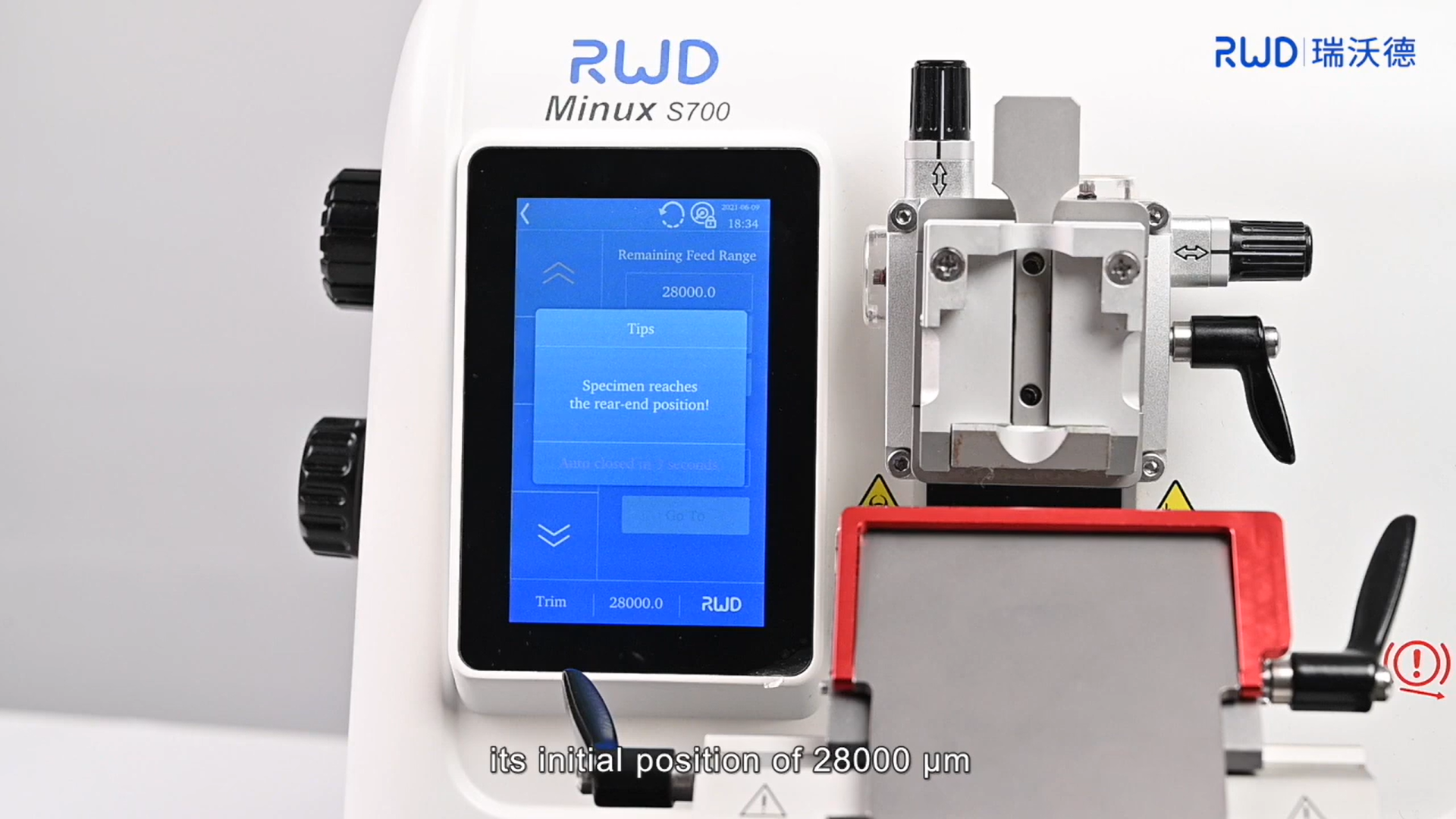 Operation of S700 Rotary Microtome - RWD Life Science