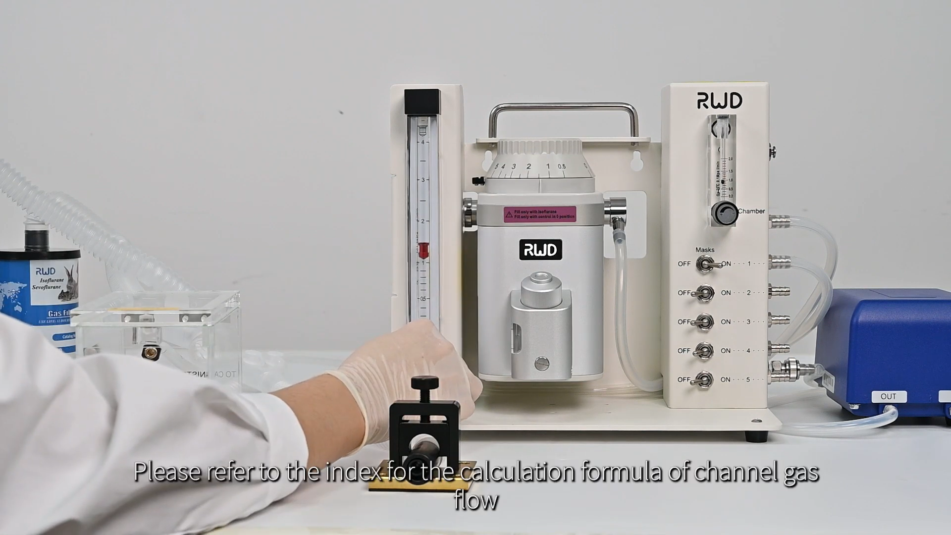 RWD R550 5ch small animal anesthesia machine operation video - RWD Life ...