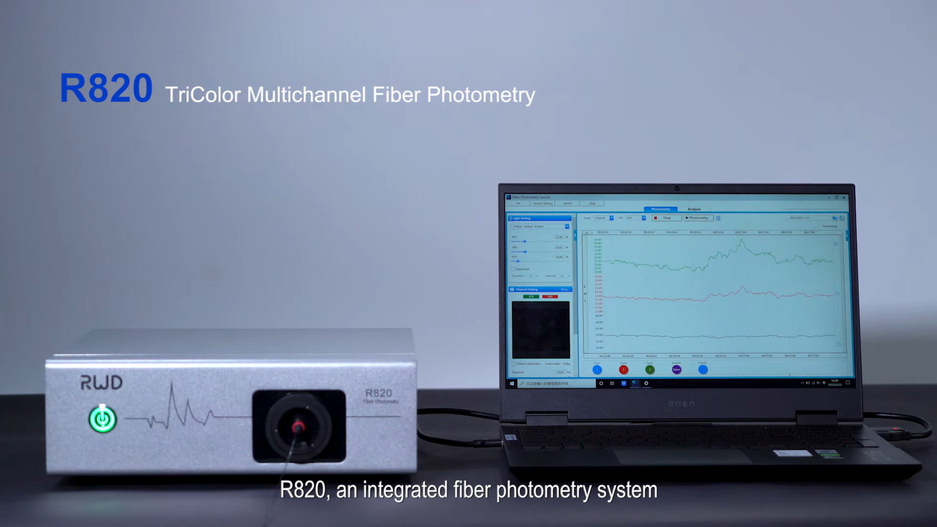 RWD R820 Tricolor Multichannel Fiber Photometry System - RWD Life Science